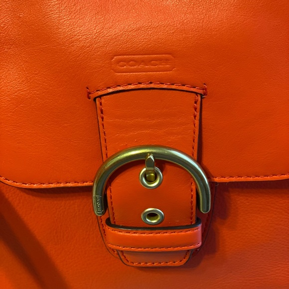Coach | Bags | Coach Campbell Leather Eva Flap Satchel F2627 Euc | Poshmark